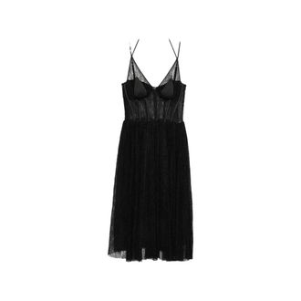 Elisabetta Franchi Kleid aus floraler Spitze - - Dresses - Damen - Schwarzk - L