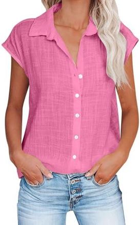 Generic t-Shirts &agrave; Manches Courtes Femme, Chemisier Femme Chic et &eacute;l&eacute;gant, Robe Femme Chic et Elegant, Tee Shirt Femme Sport, Blans Blancs pour Les Femmes, Ha