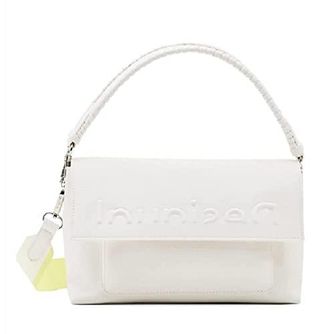 Desigual Bag_Half, Sac Demi-Logo 23 VE 2015 Gris Femmes, Noir, Taille Unique