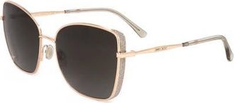 Jimmy Choo London Lunettes de Soleil Jimmy Choo ALEXIS/S DDB GOLD COPPER 59/18/145 Femme