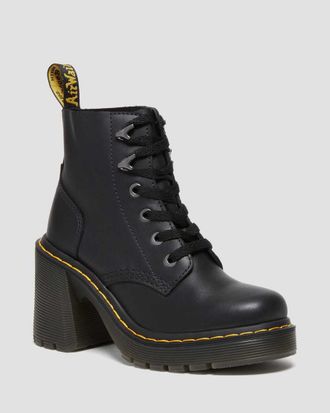 Dr. Martens Jesy Sendal Leder Mit Absatz Stiefel in Schwarz, Gr&ouml;&szlig;e: 36