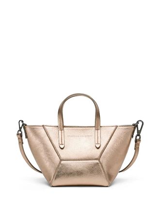 Brunello Cucinelli Mini BC Duo Lamé-Tote Bag - Gold