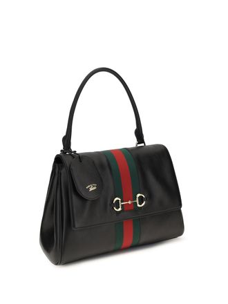 Gucci Womens Medium Paparazzo Handbag Black-Black-Vrv Calf Leather Bos Taurus Handbags Black/black/vrv Hand Bags