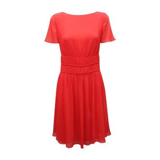 Armani Elegantes Kleid mit Rei&szlig;verschluss - - Dresses - Damen - Rot - S