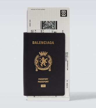 Balenciaga Portefeuille Passport Long en cuir