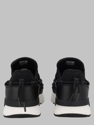 Versace Jeans Couture Logo-Detail Polyester Sneakers - Black