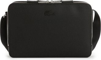 Lacoste Sac &agrave; bandouli&egrave;re en cuir