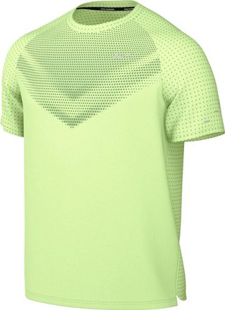 Nike Nike Herren Dfadv Stride Ss Sweatshirt, Barely Volt/Reflective Silv, L