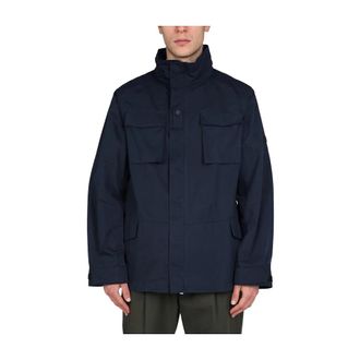 Lardini Double Fabric Jacket - - Jackets - Herren - Blau - M