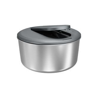 Zyliss Swift Dry Salatschleuder Edelstahl Klein, 3.5L, Salatsch&uuml;ssel mit Deckel, BPA-frei, Rutschfester Boden, AquaVent-Technologie, Stopptaste, Sp&uuml;lmaschine