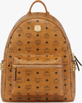 MCM Stark Rucksack in Visetos mit seitlichen Nieten