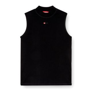 Diesel Femme, Tops, Noir, Taille: 36 FR T-Mokky Mock Neck Tank Top