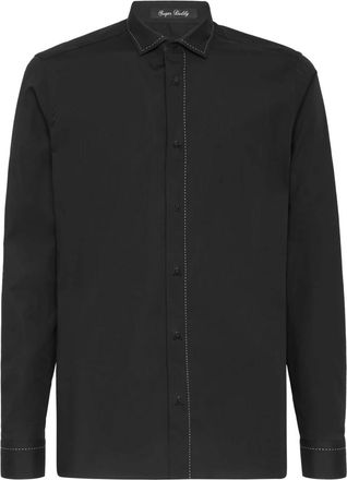 Philipp Plein Homme, Chemises, Noir, Taille: XS Sugar Daddy Cut Shirt