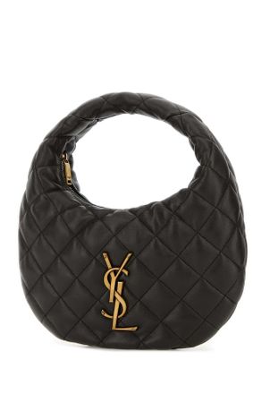 Saint Laurent Womens Charcoal Nappa Leather Icarino Shoulder Bag Urbanchic Borse A Mano