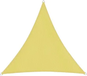 WINDHAGER Sonnensegel Cannes Dreieck 4 x 4 m (gleichschenkelig), Sonnenschutz für Garten & Terrasse, UV- und witterungsbeständig, gelb