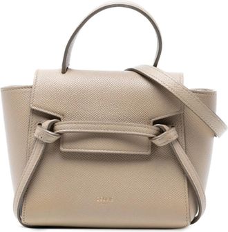 Celine Hobo Bags - Pico Grained Calfskin Belt Bag - Gr. unisize - in Braun - f&uuml;r Damen