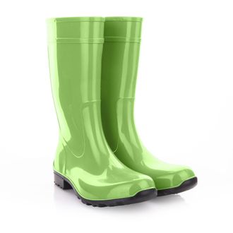 Lemigo Damen Gummistiefel Wasserdicht Hohe Regenstiefel Gartenschuhe 967 Ilse (Gr&uuml;n, 40)