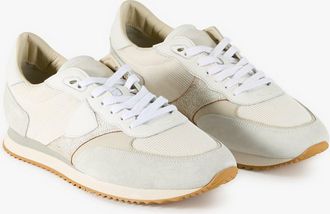 Philippe Model Baskets Blville en cuir et coton m&eacute;lang&eacute;s