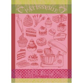 GARNIER-THIEBAUT Geschirrtuch La Patisserie Rose 56x78 cm Baumwolle