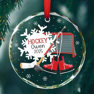 Generic Eishockey Weihnachtsbaumschmuck Glas Weihnachtsbaum Deko Mit Schnur Weihnachten Deko