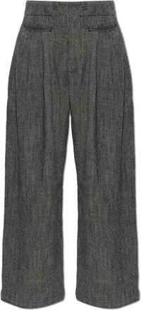 R13 Wollhose mit weitem Bein - - Trousers - Damen - Schwarzk - W25