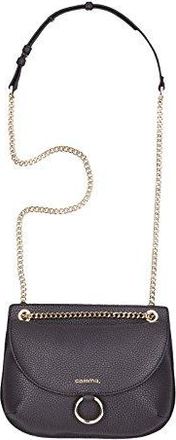 Comma 83.610.94.7832 - Sac bandoulière femme - Gris (graphit 9609) - 23x16x5 cm (B x H x T)