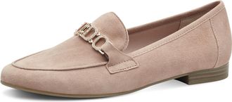 Marco Tozzi by Guido Maria Kretschmer Damen Slipper aus Leder Elegant, Rosa (Nude), 36 EU