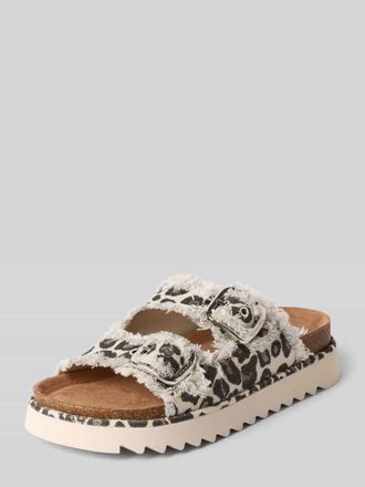 Tamaris Chunky Pantoletten mit Fransen