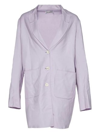 Jil Sander Mantel mit aufgesetzten Taschen - Violett
