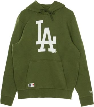 New Era Saisonales Teamlogo-Hoodie Oliv/Wei&szlig; - - Sweatshirts & Hoodies - Herren - Gr&uuml;n - S