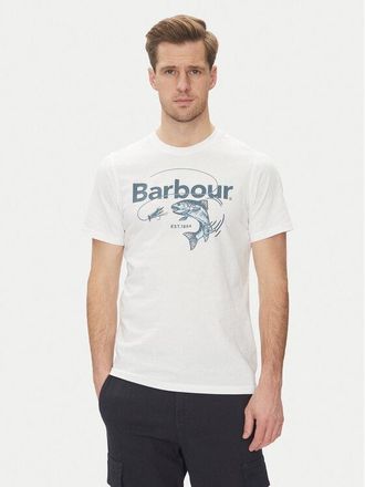 Barbour T-Shirt Lydd MTS1396WH11 Weiß Tailored Fit