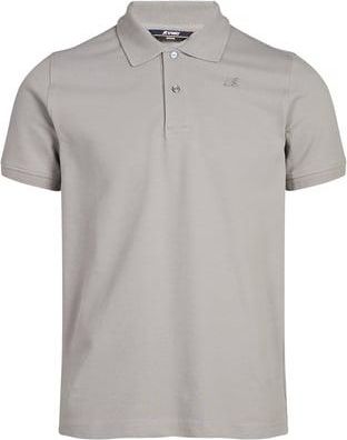 K-Way Polo manches courtes en coton m&eacute;lang&eacute;