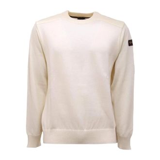 Paul & Shark Homme, Pulls, Blanc, Taille: XS 4723Ap Maglione Wool Sweater