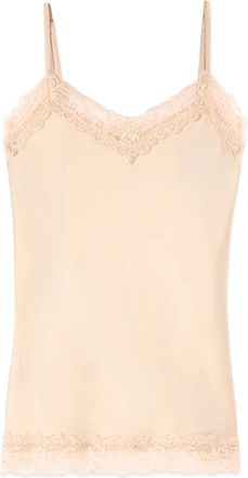 Oltre Satin und Spitzen-Dessous-Top - - Tops - Damen - Beige - L