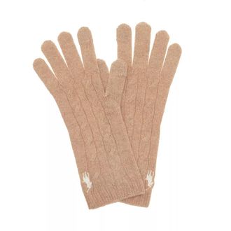 Polo Ralph Lauren Handschuhe - Cable Glove - Gr. ONE - in Braun - f&uuml;r Damen