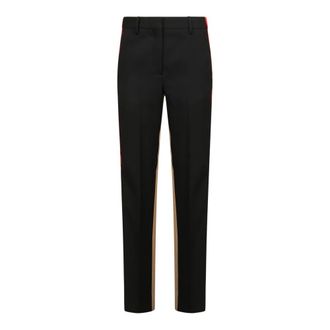 Burberry Schwarze Panelhose - - Trousers - Damen - Schwarzk - XS