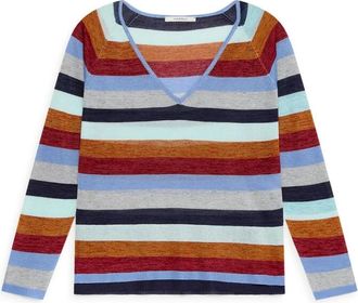Maliparmi Maliparmi, Femme, Pulls, Multicolore, Taille: 36 FR Viscose Fluid Sweater