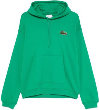 Lacoste Hoodie mit Kroko-Patch - Gr&uuml;n