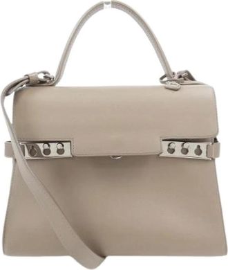 Delvaux Pre-owned Tempete Souple Calf Bag - Femme - Pre-owned - Beige - Taille: ONE Size