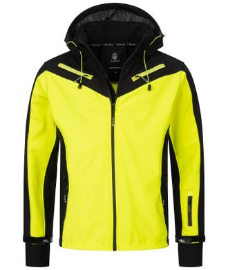 Rock Creek Herren Softshell Jacke Outdoor Jacke Windbreaker &Uuml;bergangsjacke Anorak Kapuze Regenjacke Winterjacke Herrenjacke Jacket H-286 Schwarz 2XL