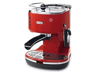 DeLonghi Icona Eco 311.R Macchina da Caffè Espresso Manuale, Caffè in Polvere o in Cialde E.S.E., 1100 W, Rosso