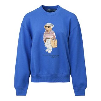 Polo Ralph Lauren Island Flc-Knt Sweatshirt - - Sweatshirts & Hoodies - Damen - Blau - XL