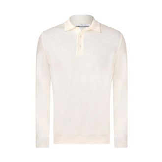 La Fileria Polo en Laine vierge - Homme - Tops - Blanc - Taille: 3XL