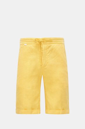 04651/ Herren - Leinen-Bermudas Linen Bermuda gelb