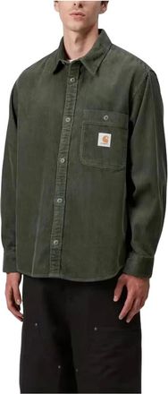 Carhartt Work in Progress Homme, Chemises, Vert, Taille: XL L/S Flint Shirt
