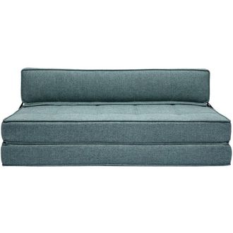 Miliboo Miliboo - 2-Sitzer-Schlafsofa graugr&uuml;ner Stoff katy
