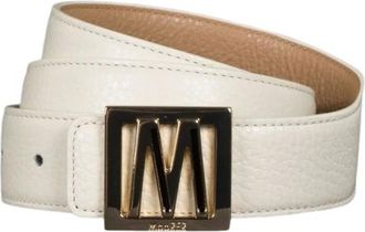 Moorer Femme, Accessoires, Beige, Taille: 90 CM Ceinture Bicolore R&eacute;versible