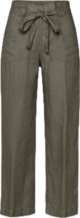 Brax Damen Style Maine Pure Linen Hose, Khaki, 36W / 30L EU