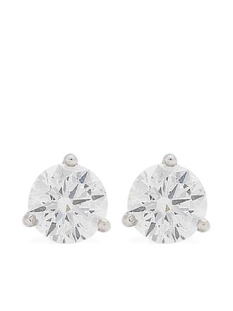 Loyal.e Paris puces doreilles Pur.e en or blanc 18ct - Argent