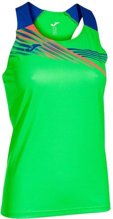 Joma Damen Elite X Tank Top T-Shirt, Fluorgrün/Royal, M